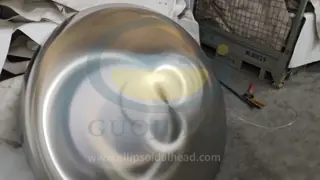 ASME Cold Pressing Torispherical Head with External Surface Polished