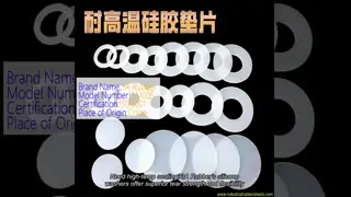 High Temp Silicone Sealing Washers High Tear Strength For Electrical Appliances