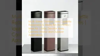 Outdoor Stainless Steel Trash Bin