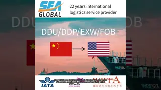China FCL sea freight and ocean freight forwarder from China to Houston, USA and DDU/DDP/DAP/EXW/CIF/FOB trading terms for sale