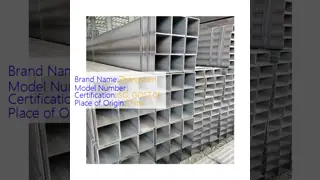 Galvanized Steel Pipe API 5L ASTM A252 Square Rectangular