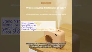 400ml Capacity USB Ultrasonic Humidifier With Color-Changing LED Light And Camera-Shaped Design