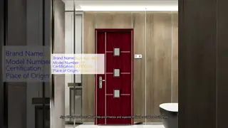 China Soundproof Moisture Resistant UV Resistant WPC Glass Door for Modern Interiors for sale