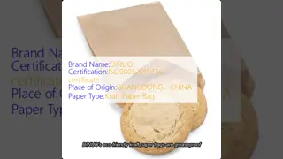 Eco Friendly Kraft Paper Food Bags Greaseproof Disposable Open Top Snack Bags for Bakery Sandwiches Fruits Catering Takeout