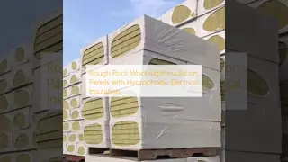 China Rough Rock Wool Rigid Insulation Panels with Hydrophobic Electrical Insulation for sale