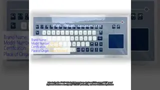 China PET Panel Mounted Keyboard Industrial Custom Membrane Keyboard With Touch Pad for sale