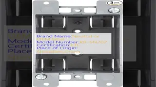 China Industrial PVC 1 Gang Junction Box 109.3×93.7×59mm UL 514C Standard ETLus Certified for sale