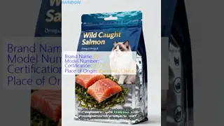 Custom Resealable Stand Up Pet Food Packaging Bags with Zipper