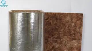 NEW-brown glasswool blanket with alum foil facing