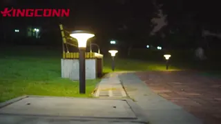 China Soft Glow Warm White LED Solar Lawn Light For Outdoor Garden Walkway Illumination for sale