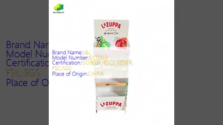 China Food Paper Display Stand Soup POP Stand Display Unit Promotion Display Rack for sale