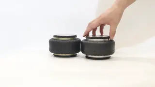 See Why Choose Goodyear 1B5-550 Air Spring Actuator Single Convoluted Bellows Type G 1/4 Air Hole