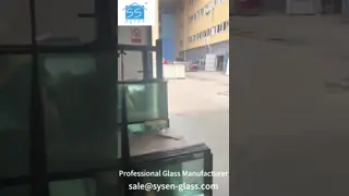 The glass factory warehouse is preparing for shipment
