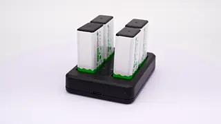 China 450mAh 9V Rechargeable Batteries 1200 Cycles Rechargeable Li Ion Battery For Fast Charging for sale