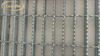Real footage of steel grating products in various specifications