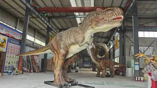 Outdoor Playground Waterproof Animatronics Dinosaur Robotic Simulation Model