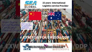 China to Australia LCL Sea Freight | Door to Door DDP Shipping with Customs Clearance