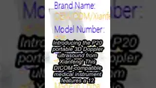 China DICOM Portable 3D Doppler Ultrasound Equipment with 12.1" Display and 64GB SSD Storage for sale