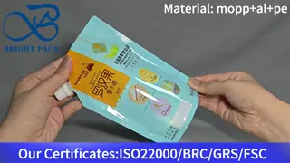 reusable spout pouch for monk fruit sugar substitute