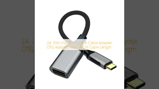 China 3A 15W USB C To USB A Cable Adapter OTG Adapter With 20CM Cable Length for sale