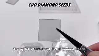 China 11x11 Square Microwave Plasma Lab Grown CVD Diamond Chips Single Crystal for sale