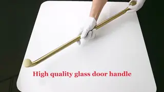 China G Type Shower Glass Handle Stainless Steel Hotel Towel Bar Glass Door Pull Handle for sale