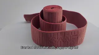 View 25mm Recycled Jacquard Elastic With Single Side  For Garment Demo