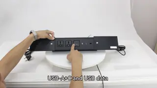 Conference Table Power Outlet Hidden USB HDMI RJ45
