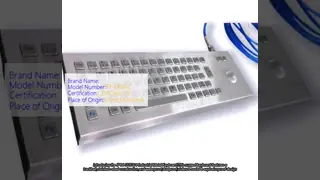 China IP64 SUS304 Industrial Metal Keyboard With Trackball Support Support Customized for sale