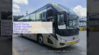 Euro 6 Double Door Used Commercial Buses with Extra Large Luggage Warehouse