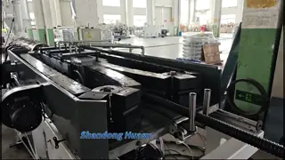 PE 110 Single Wall Corrugated Pipe Extrusion Line