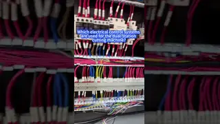 Which electrical control systems are used for the dual-station cutting machine?