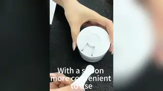 China 15/30/50g Clear Double-Wall Cosmetic Cream Jar with Built-in Hygienic Spoon for Moisturizer, Face Mask & Skincare for sale