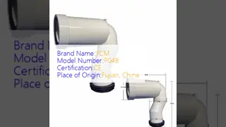 Toilet Drain Pipe Elbow Fix