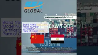From China To Africa Alexandria Port FCL Shipping Providing Professional And Secure Cargo Transport