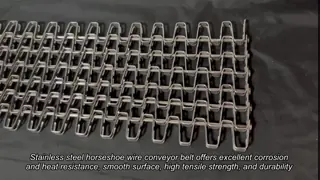 Stainless Steel 304 Flat Wire Conveyor Belt Honeycomb Mesh Belt