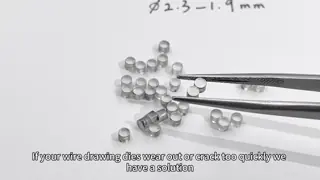China CVD Diamond Wire Drawing Dies 3x Longer Life for Tungsten / Gold Wire Production for sale