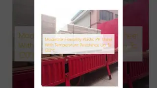 China Moderate Flexibility Plastic PP Sheet With Temperature Resistance Up To 120°C for sale