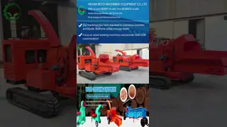 Industrial Diesel Wood Branch Crusher Machine for Wood Chips and Biomass Fuel Production