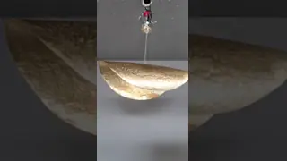 Hand Forged Metal French Large Brimmed Bowler Hat Chandelier Rugged Elegant Metal Chandelier Demo