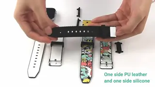 China Blank Sublimation Watch Band Compatible With Apple And Android UV Printing for sale