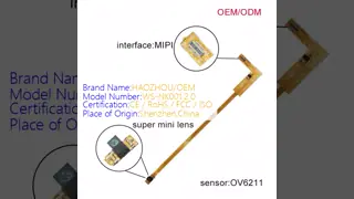 China OV6211 120FPS Mini Camera Module FF 90 Degree Wide Angle For VR Eye Tracking for sale