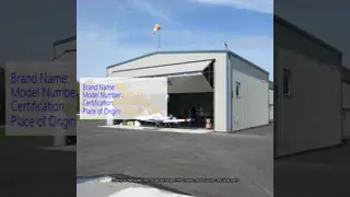 China High Quality Low-Cost Large Span Metal Prefab Aircraft Hangars for sale