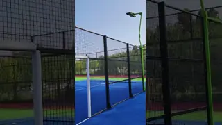 China Panoramic Padel Tennis Court Padel Courts With Artificial Grass Synthetic Turf Carpets Welded Wire Mesh Fence for sale