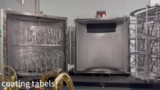 Double-door evaporation coating machine for chair coating