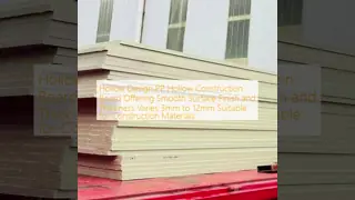 China Hollow Design PP Hollow Construction Board Offering Smooth Surface Finish and Thickness Varies 3mm to 12mm Suitable for Construction Materials for sale