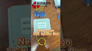 A Closer Look: Fiber splitter PLC SC APC 1X4 with 2mm pigtail cable for input port