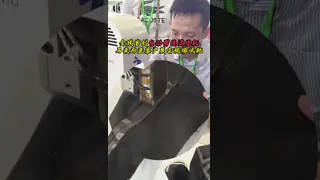 Automatic seam opening ironing machine tested on-site by Malaysian customers at the CISMA exhibition