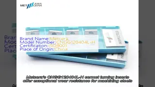 Wear Resistance Cermet Turning Inserts Used In Machining Steels CNGG120404L-H