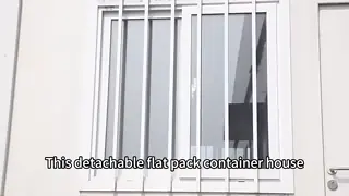 China 20ft Modular Temporary Container House Prefabricated Flat Pack Container Housing for sale